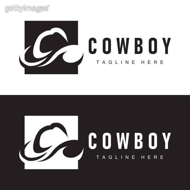 Cowboy hat logo vector hat illustration line texas rodeo cowboy ...