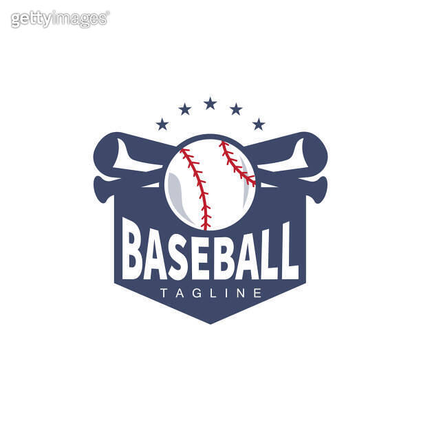 Modern vector baseball baseball softball sport simple bat and ball ...