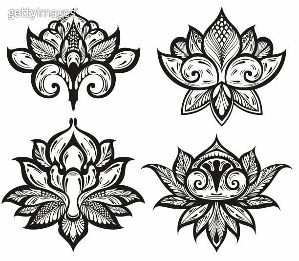 Lotus Flower Vector For Print, Lotus Flower Clipart, Lotus Flower ...