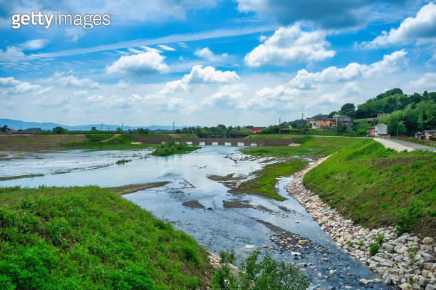 River engineering works for flood protection and hydraulic and ...