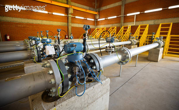 Gas interconnector. It connects gas transmission networks. 이미지 ...