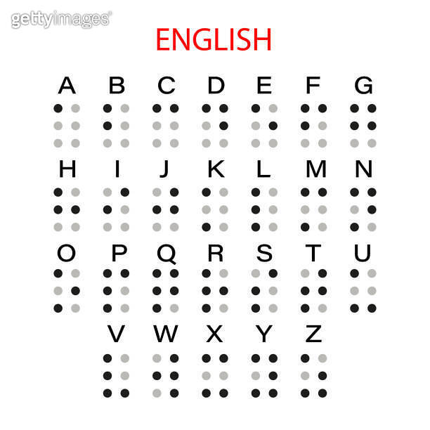 Braille Alphabet English Braille Language 이미지 2157298561 게티이미지뱅크
