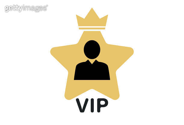 VIP Customer User icon vector. Person Profile Symbol. Avatar Sign ...