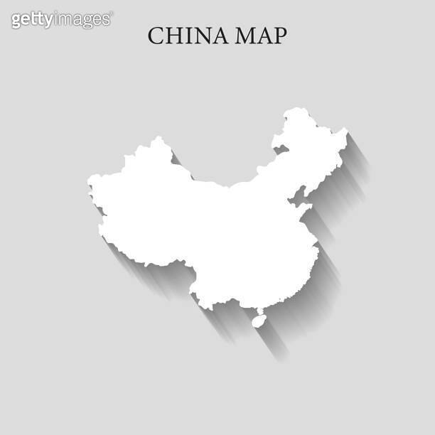 Simple and Minimalist region map of China 이미지 (2154747117) - 게티이미지뱅크