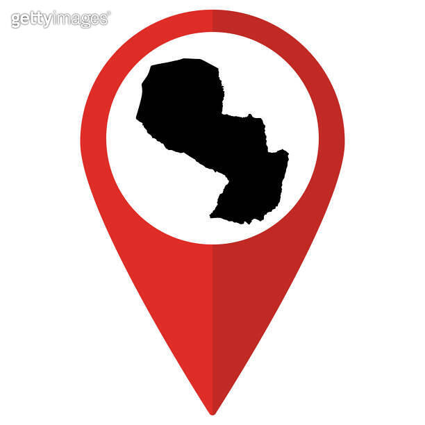 Paraguay map. Map of Paraguay on map pin icon red color isolated 이미지 ... Paraguay map. Map of Paraguay on map pin icon red color isolated 이미지 ...