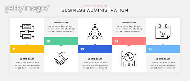 Business Administration Infographic Design 이미지 (2159641022) - 게티이미지뱅크