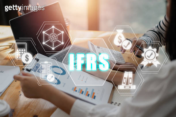 IFRS, International Financial Reporting Standards concept, Business ...