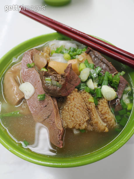 Beef offal flat rice noodles in Tea restaurant, hong kong 이미지 ...