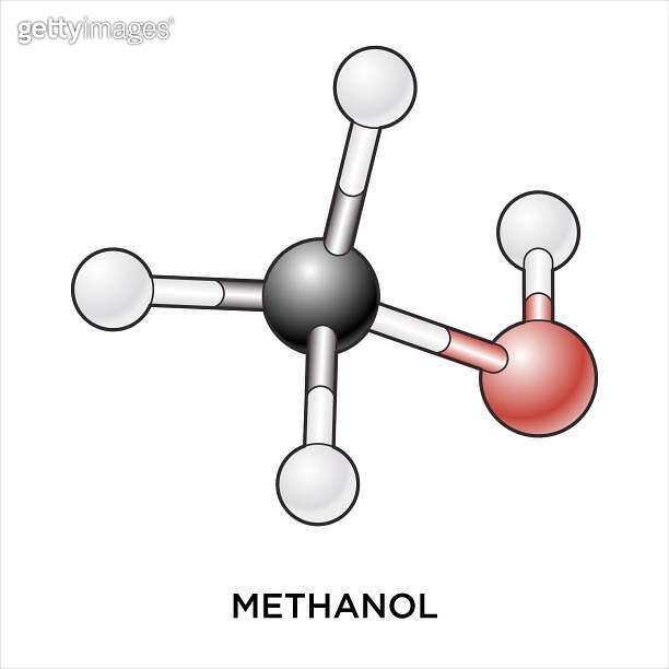 Vector Methanol Ball and Stick Molecule 이미지 (2160579126) - 게티이미지뱅크