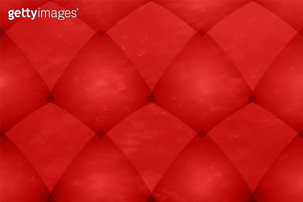 Vibrant bright red or maroon coloured big overlapping distorted rhombus ...