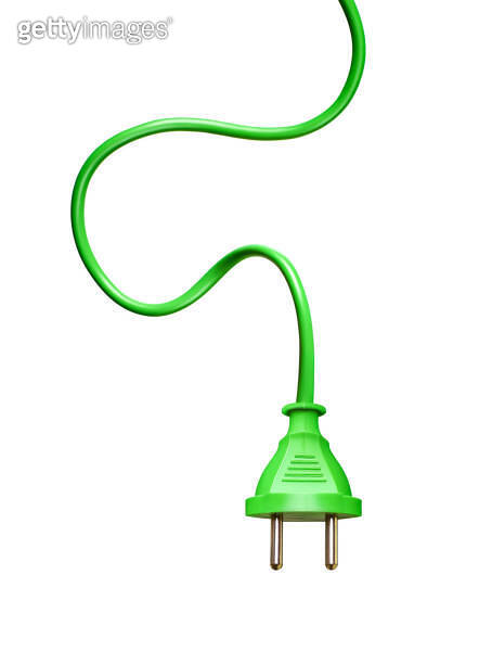 Green Power Plug for Sustainable Energy 이미지 (2162226160) - 게티이미지뱅크