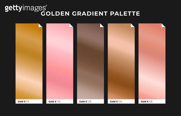 Golden color palette. Gold, copper, bronze 이미지 (2148699631) - 게티이미지뱅크
