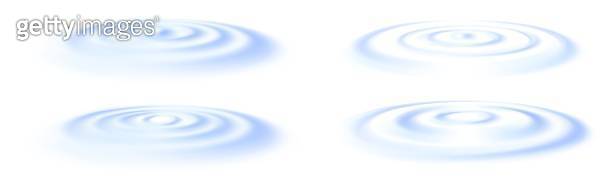 Water drop wave splash effects. Realistic water ripple. Waves over ...