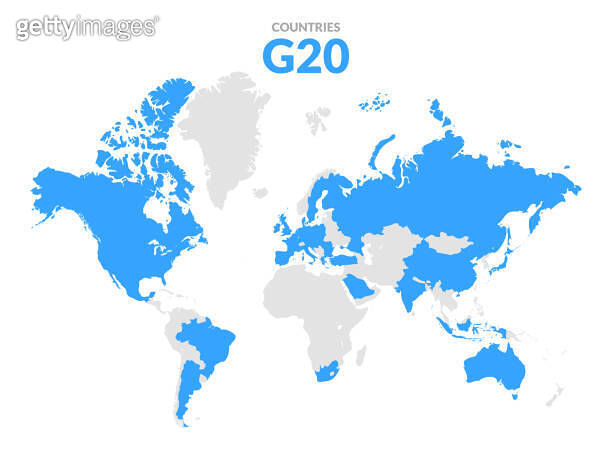 G20 world map countries infographic. Saudi Arabia Turkey Brazil ...