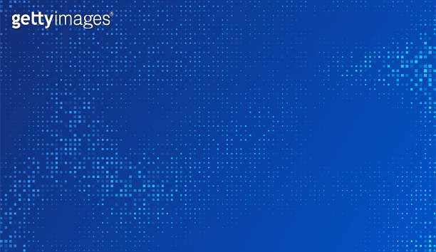 Blue tech finance background abstract pixel element network. Abstract ...