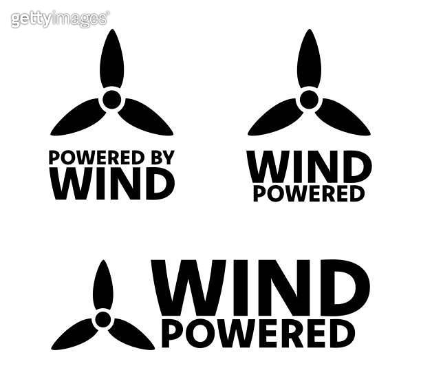 Wind Power labels. 이미지 (2155172530) - 게티이미지뱅크