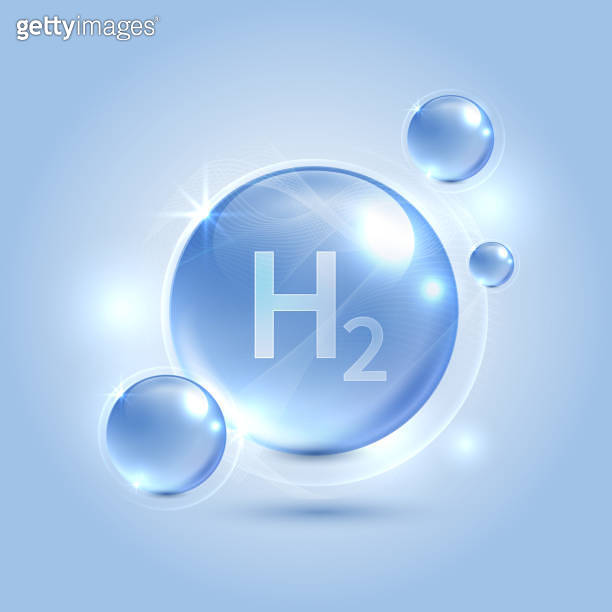 Hydrogen H2 production. renewable energy source. renewable Eco energy ...
