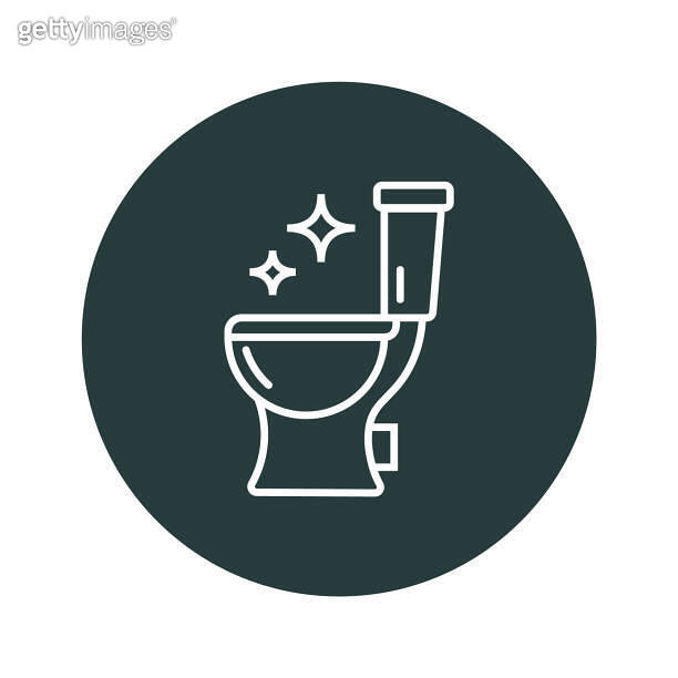 Toilet Seat Outline Icon Wc Logo Line Vector Editable Toilet Sign