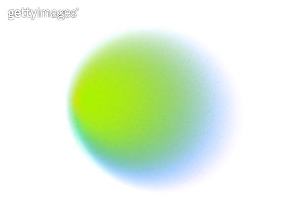 Green vivid circle gradient noise gradation. Abstract color watercolor ...