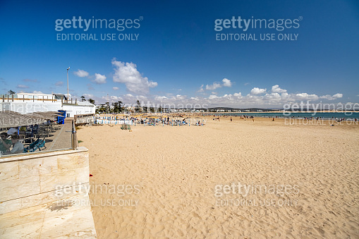 Essaouira Beach in Marrakesh-Safi Region, Morocco 이미지 (1503360319) - 게티 ...