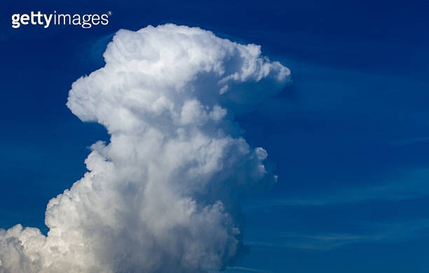summer blue sky, with one big cloud, wallpaper, background, 이미지 ...