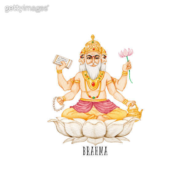 Brahma in Indian mythology (2019141079) 일러스트, 무료 일러스트 - 게티이미지뱅크