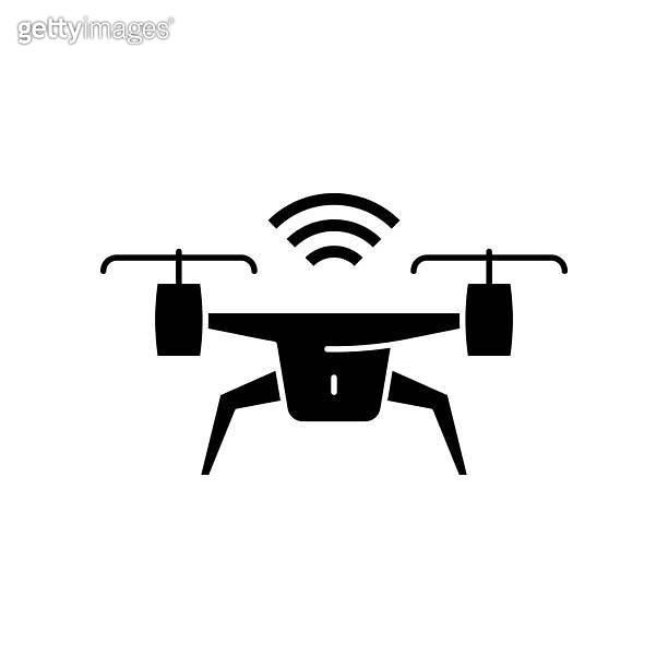 Drone Solid Icon Design. Suitable for Infographics, Web Pages, Mobile ...