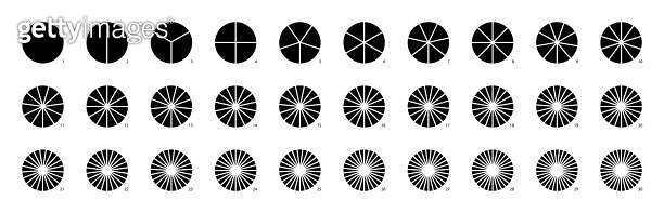 Circle pie chart infographics. Pizza part slice graph vector diagram ...