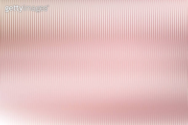 Pink glossy corrugated glass texture overlay. Striped refraction panel ...