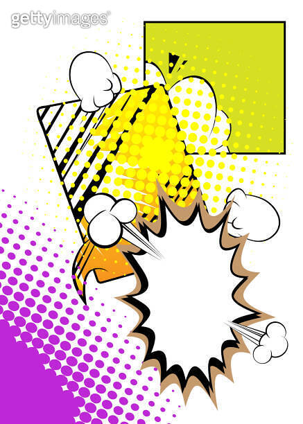 Super Cartoon Background, comic book abstract page layout backdrop ...