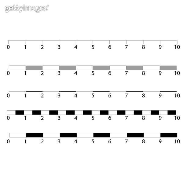 A vector map scales graphics to measure distances. Vector illustration ...
