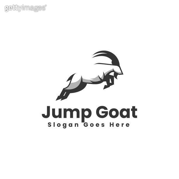 Vector Illustration Jump Goat Silhouette Style 이미지 (2150773373) - 게티이미지뱅크