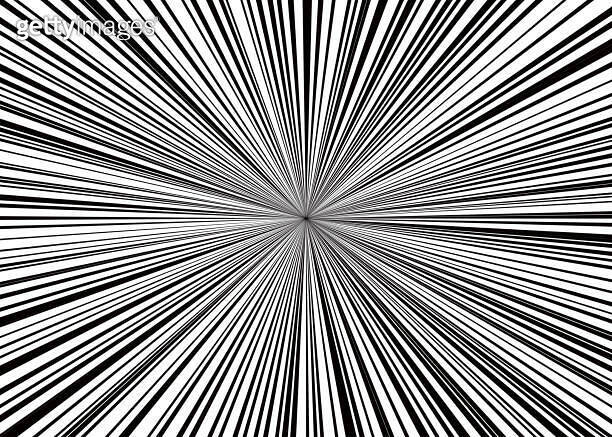 concentration line black and white, Vector illustration 이미지 (2035810985 ...