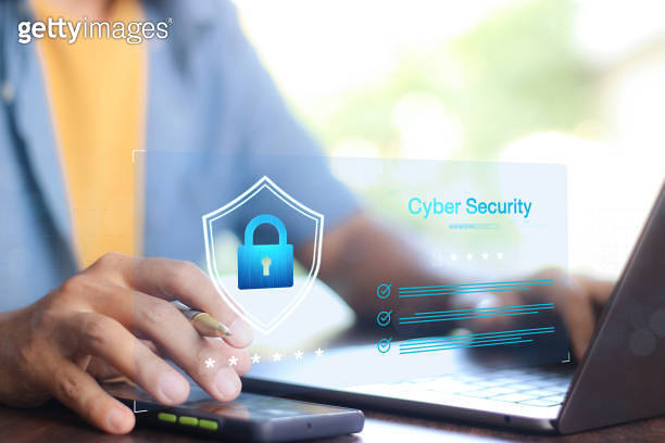 cyber security concept, Login, User, identification information security and encryption, secure ...