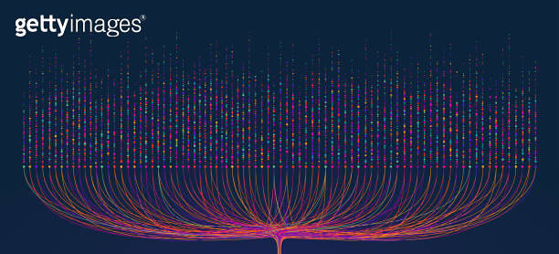 Information flow of big data. Visual information complexity of database ...