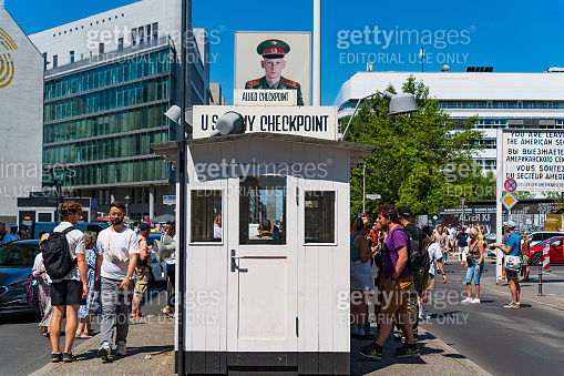 Checkpoint Charlie, a symbol of Cold War in Berlin, Germany (2149711789 ...
