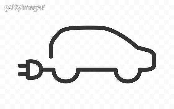 Electric vehicle charger energy background with transparent background ...