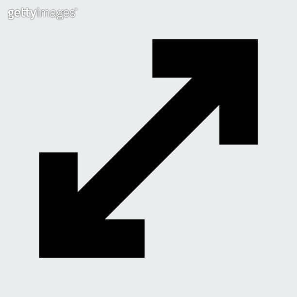 Resize symbol. Simple arrow icon. Easy editable vector design. 이미지 ...