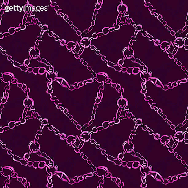 A seamless pattern with illustration of intertwined chains. Design for ...