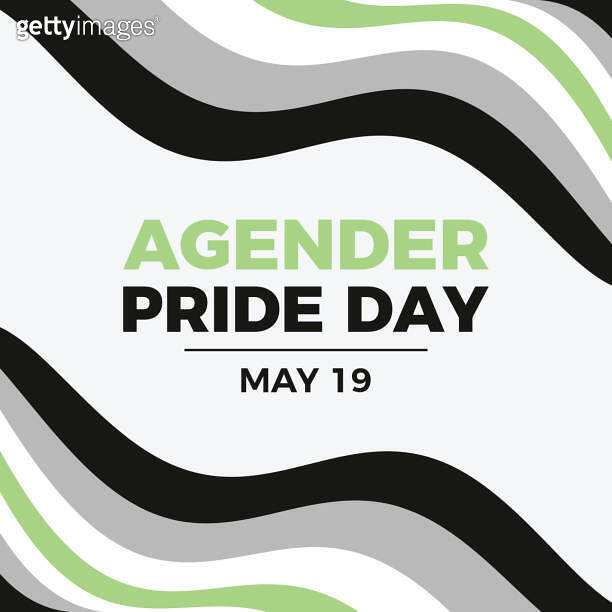 Agender Pride Day Poster Vector Illustration 이미지 2134930080 게티이미지뱅크