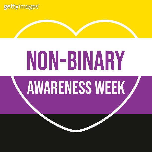 Non-Binary Awareness Week poster vector illustration 이미지 (2147592234 ...