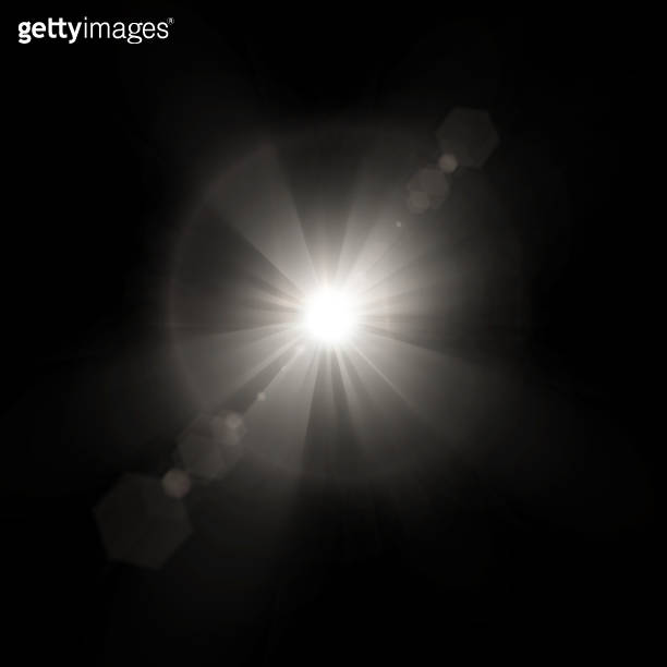 Realistic sun rays. Bright sun effect glow abstract glitter light ...