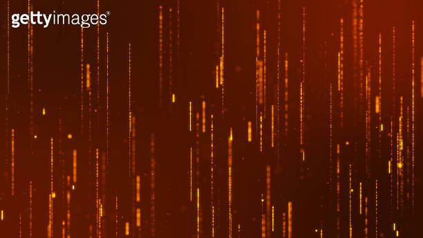 Colorful animation of bright particles flying vertically. Dynamic ...