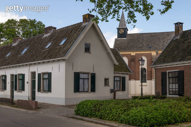 Saint Agnes Church in the picturesque rural Dutch village of Cothen ...