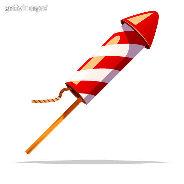 Firework rocket launcher vector isolated illustration 이미지 (2031874354 ...