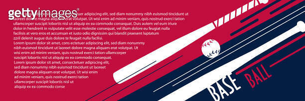 Team sport concept in flat style. Baseball bats with baseballs on a ...