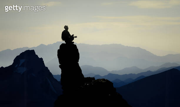 The person who rests his soul at the top of the mystical and ...