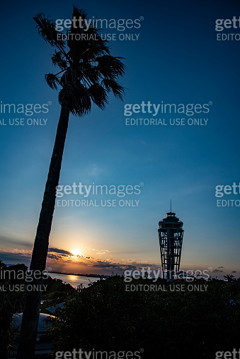 The Sea Candle Tower in Enoshima Fujisawa City, Kanagawa, Japan ...