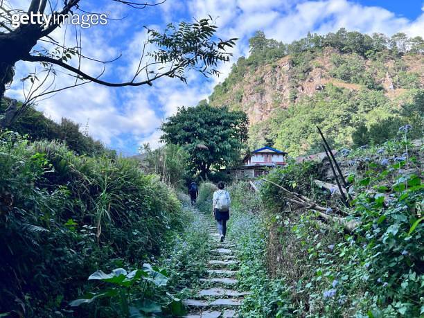 the village in Birethanti, it is one of checkpoint in famous Poonhill ...