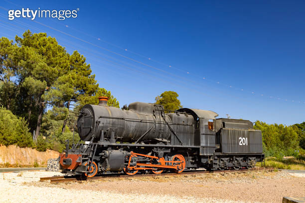 Steam engine, oldest copper mines in the world, Minas de Riotinto ...
